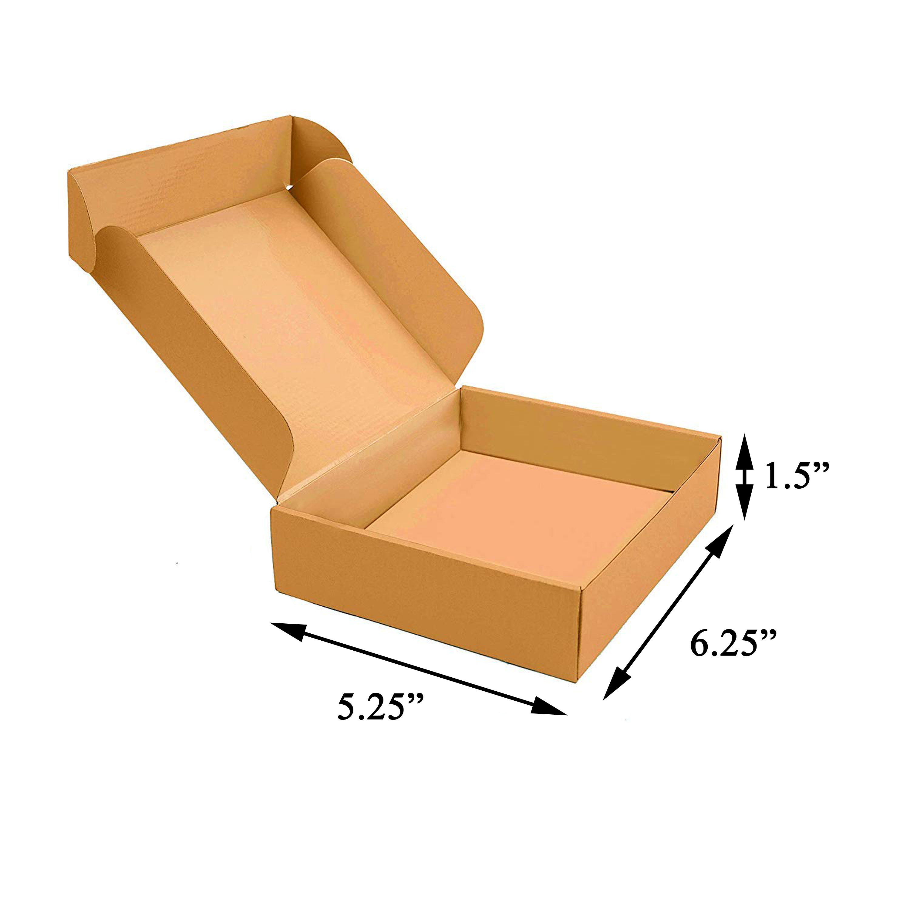 Mailer Boxes Mailer Corrugated Boxes - 6X5X1.5 Inch | Manufacturer of Mailer Boxes.