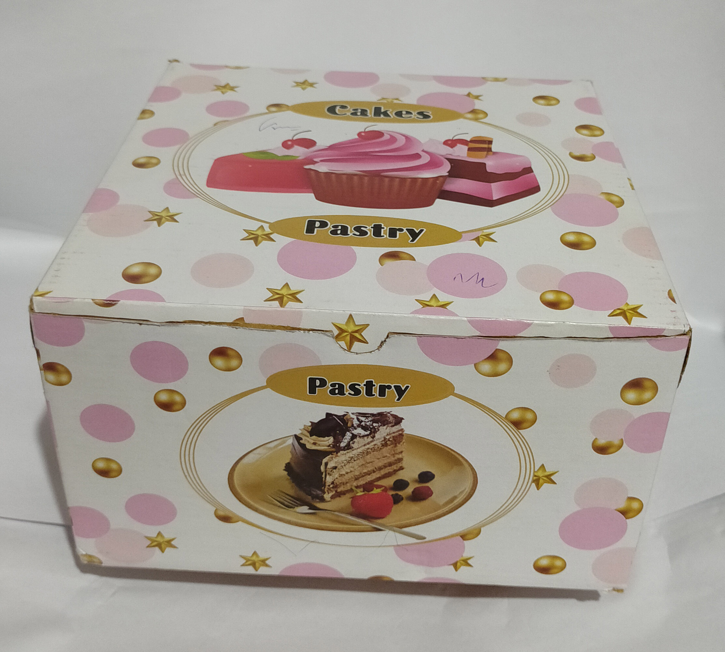Printed Cake Box, 500 gram Printed Cake Box, 8X8X5 cake box